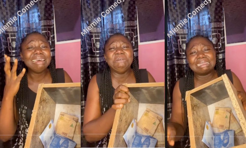 I Save N1K Everyday Only To Find N3K- Lady Cries As Her Savings ...