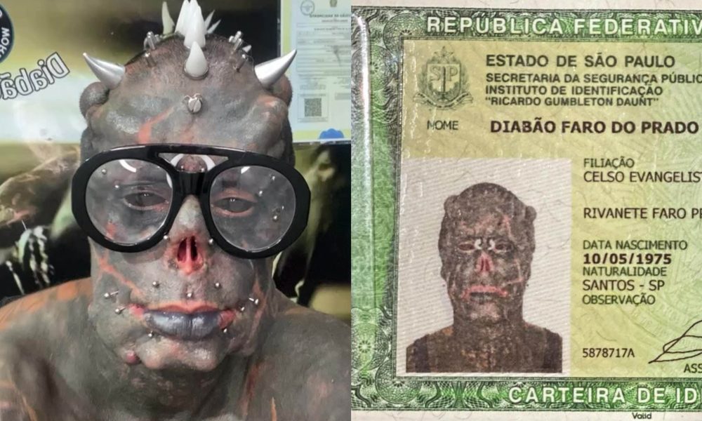 Man With Extreme Tattoos And Body Modifications Shows Off New Name And ...