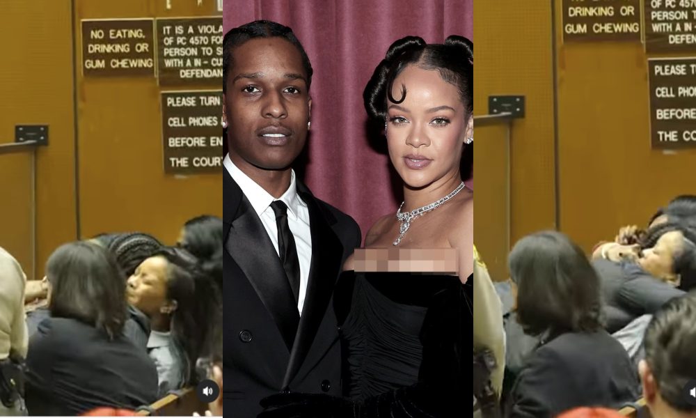 ASAP Rocky Celebrates Winning Assault Case by Jumping to Hug Rihanna ...