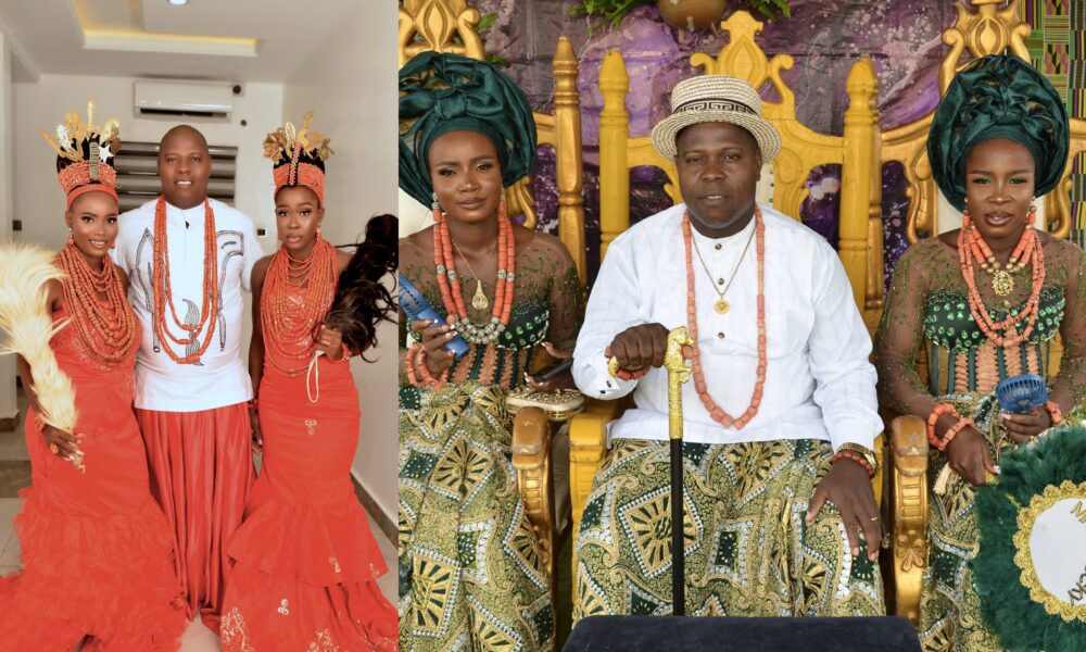 Nigerian Man Who Married Two Wives Same Day Celebrates First Wedding nigerian-man-who-married-two-wives-same-day-celebrates-first-wedding