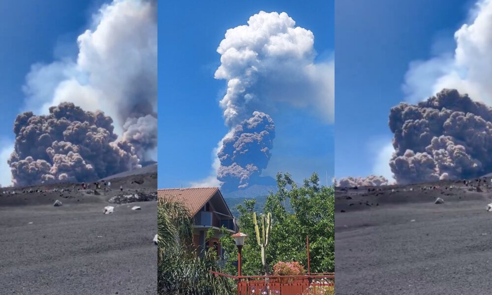 Viral Video Captures Tourists Running For Their Lives As Mount Etna ...