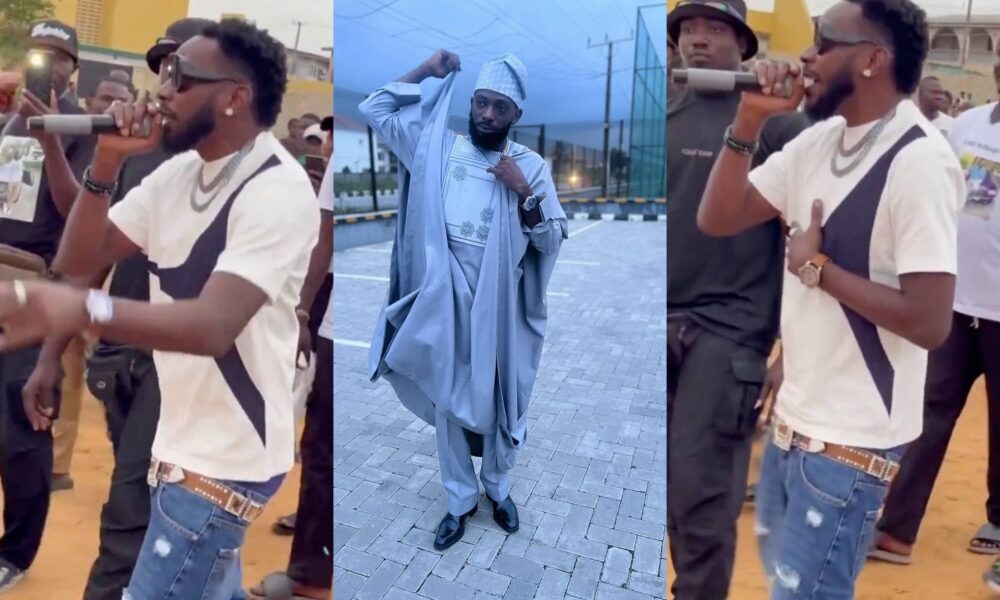 Viral Video Shows Nigerian Singer May D Performing In The Trenches Of ...