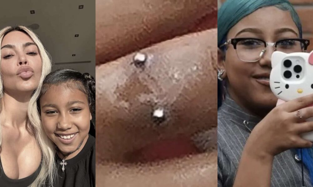 Kim Kardashian Faces Backlash Over Daughter North Hand Piercing ...